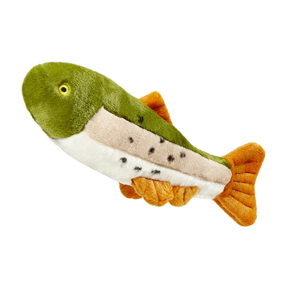 Fluff & Tuff Ruby Rainbow Trout Fish Plush Dog Toy